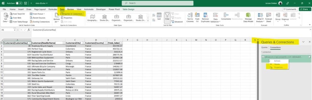 3 manier om data te exporteren uit Power BI naar Excel